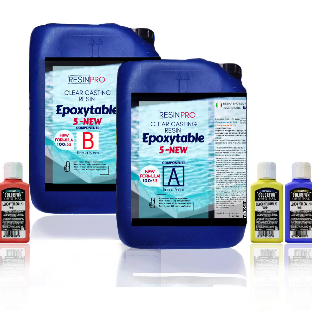 "EPOXYTABLE 5-FIVE" Professional Epoxy Resin For Tables & Large ...