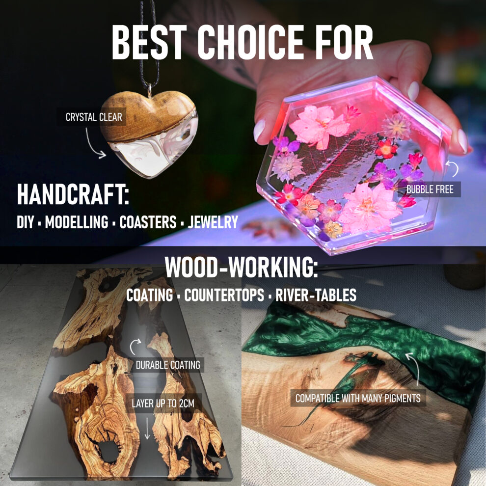 Clear epoxy resin - Transparent epoxy resin | "TRASPARENTE"