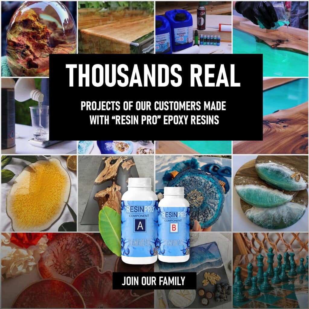 Clear epoxy resin - Transparent epoxy resin | "TRASPARENTE"