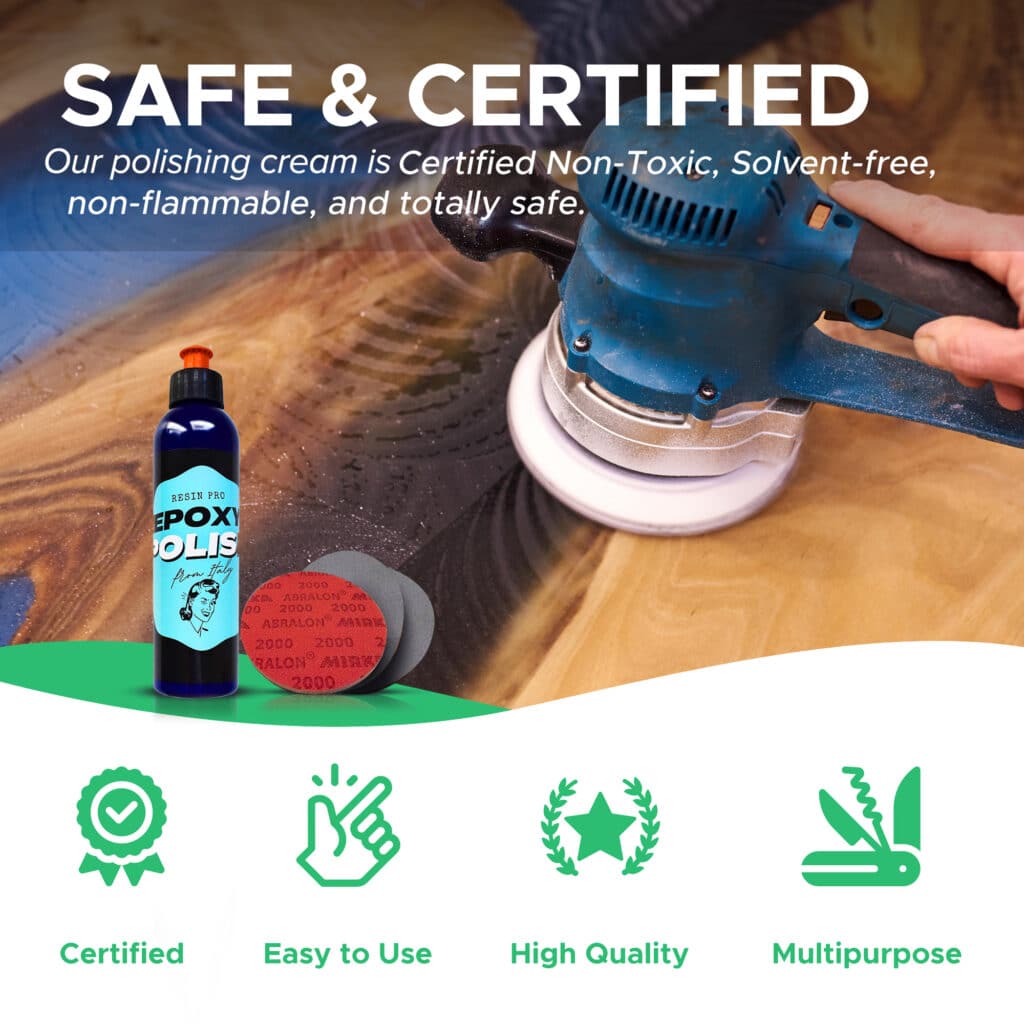 Resin polishing kit, Resin polishing cream, with pads