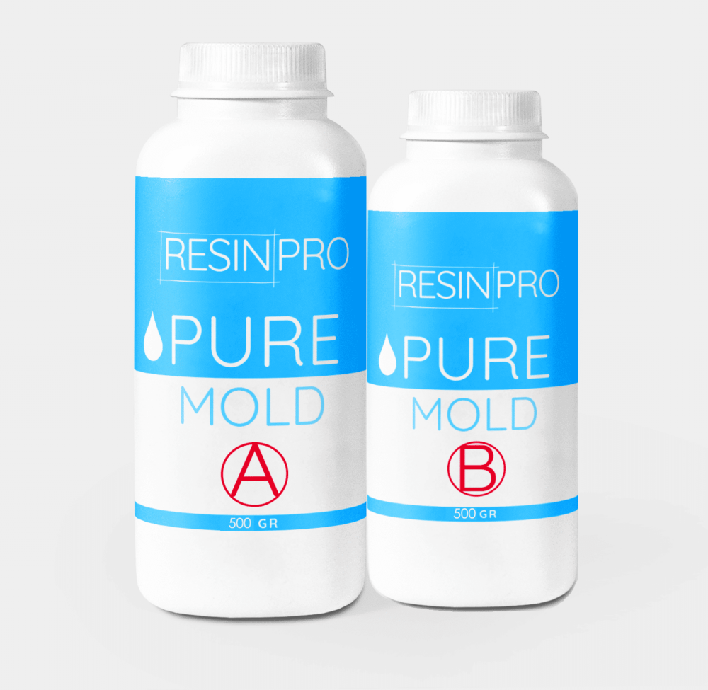 "Pure Mold": TRANSLUCENT LIQUID SILICONE RUBBER 500-1000 GR - ResinPro ...