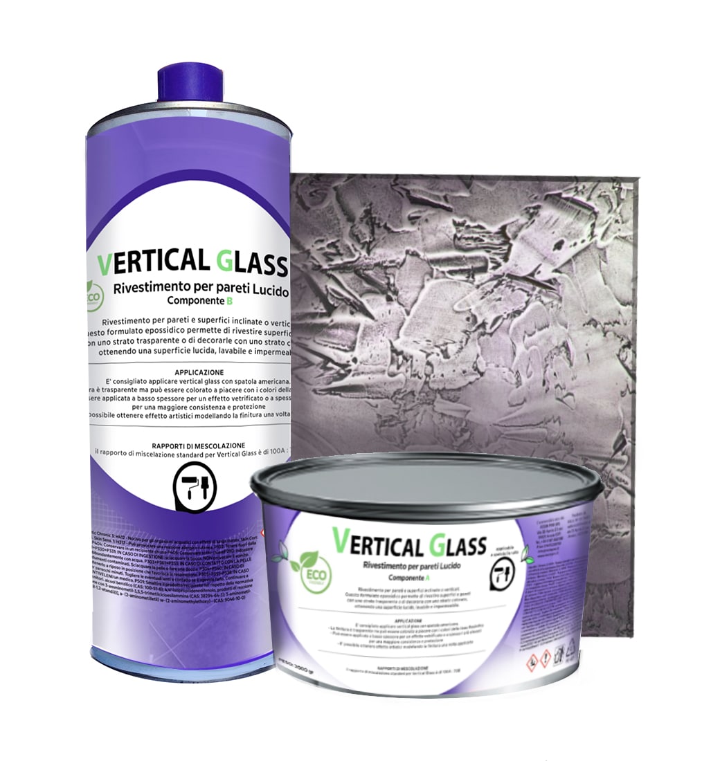 Vertical Glass Wall Covering 3.4 Kg - ResinPro - Creativity at your service