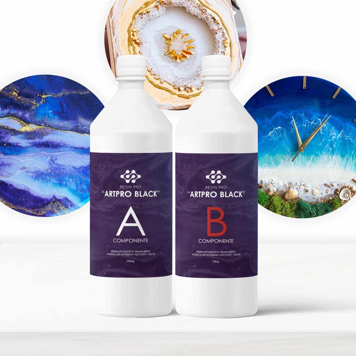 ULTRA-HIGH VISCOSITY epoxy resin for artists "ART PRO DELUXE" 1.7 kg ...