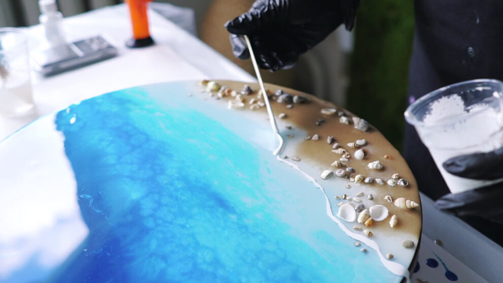 How to create the perfect epoxy resin Ocean Art with Art Pro Deluxe and ...