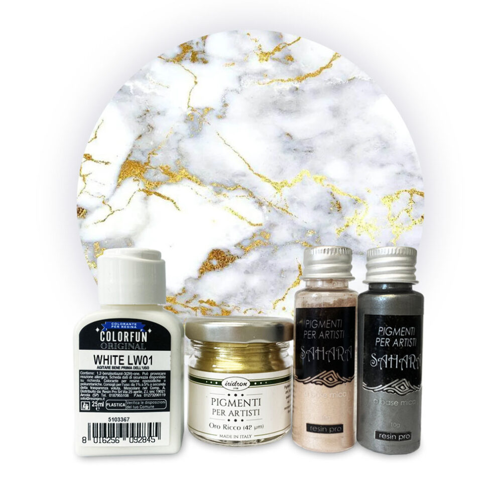 Epoxy resin dye set, Marble effect resin | RENAISSANCE